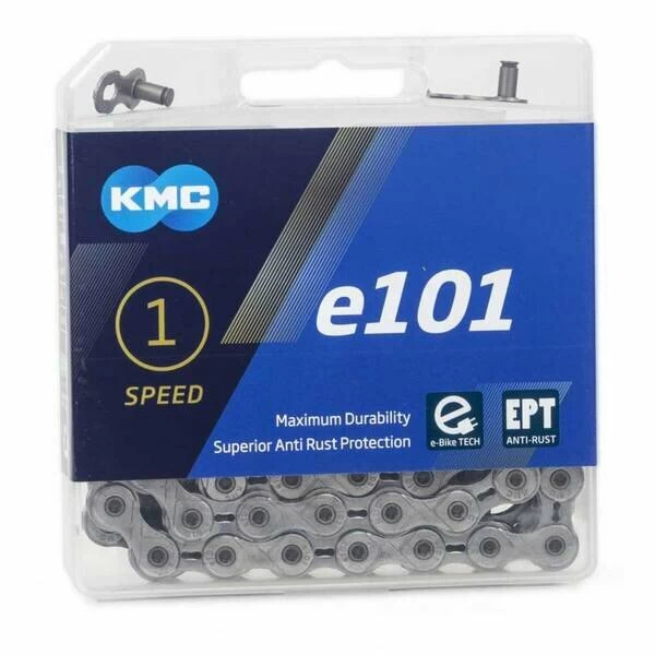 Łańcuch do rowerów elektrycznych KMC e101 EPT Srebrny • RoweryStylowe.pl Łańcuch do rowerów elektrycznych KMC e101 EPT Srebrny • RoweryStylowe.pl