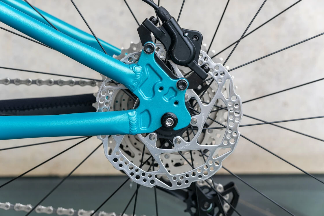 Lekki rowerek amortyzowany KUbikes 24 MTB DISC turkusowy • RoweryStylowe.pl