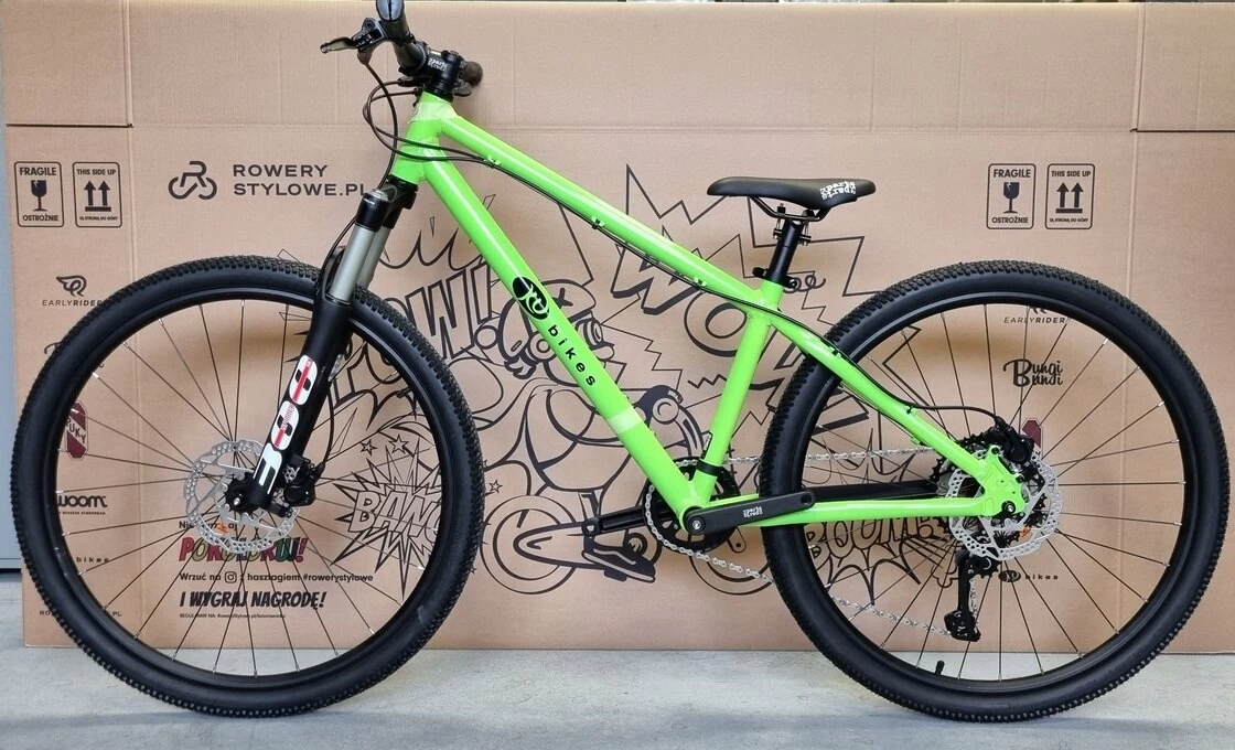 Lekki rowerek amortyzowany KUbikes 26 MTB DISC GREEN OUTLET • RoweryStylowe.pl