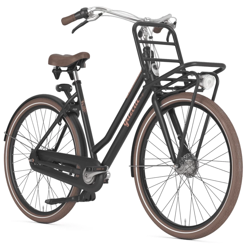 Rower miejski Gazelle Miss Grace Black T7 • RoweryStylowe.pl