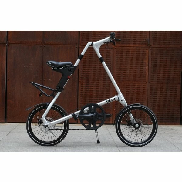 Rower składany STRIDA 5 QR+ 16" na pasku zebatym czerwony • RoweryStylowe.pl